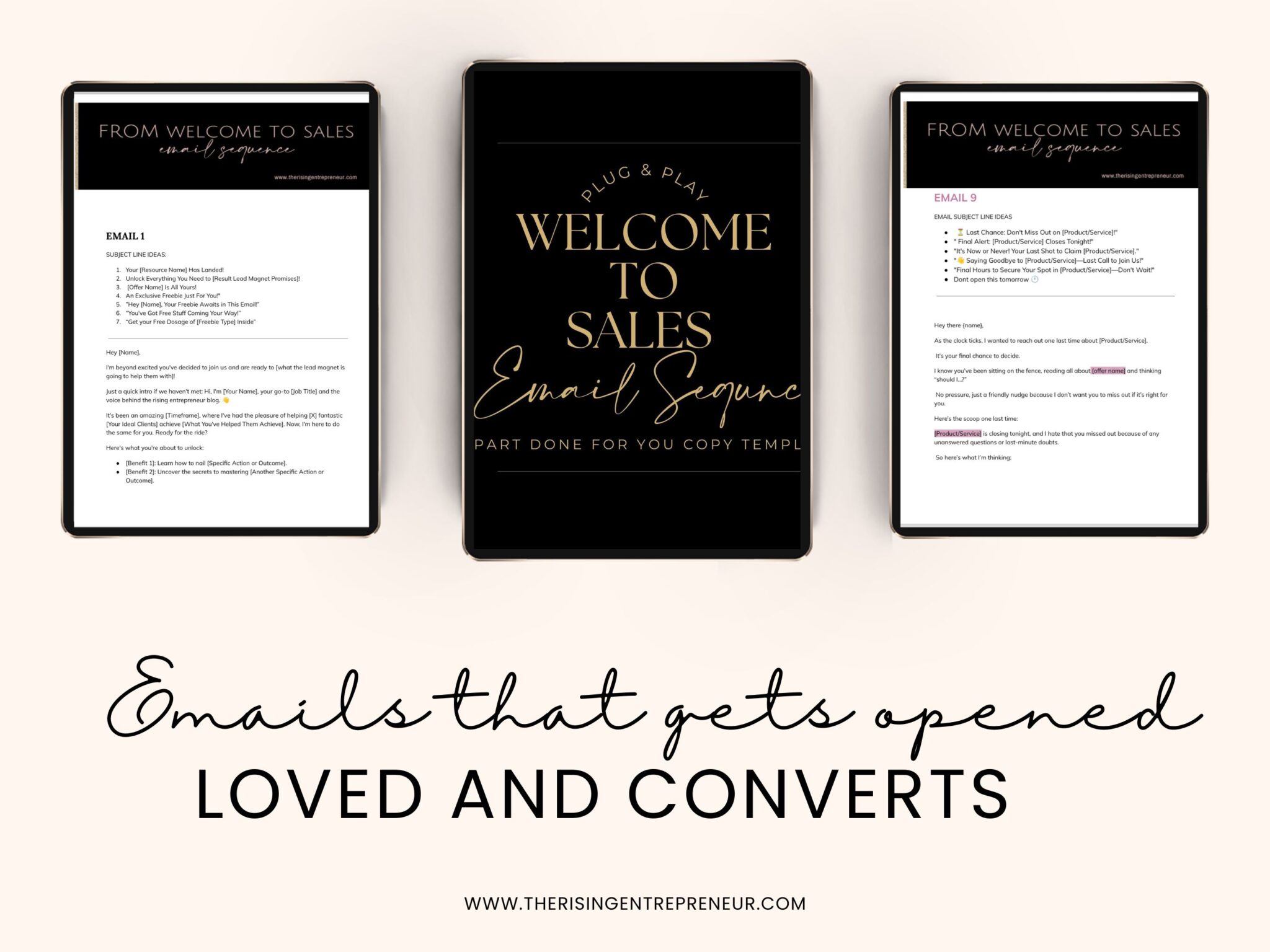 9 part welcome email templates - therisingentrepreneur.com